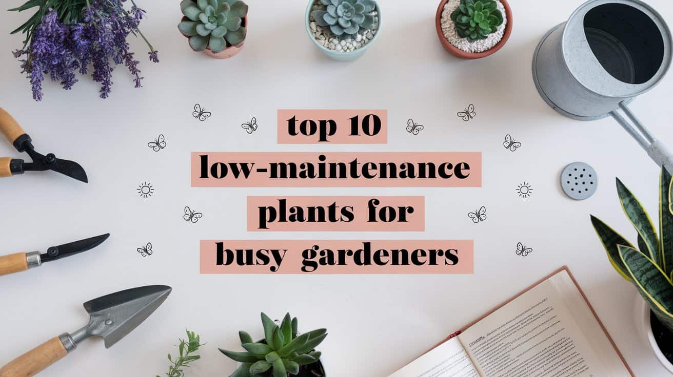 Top 10 Low-Maintenance Plants for Busy Gardeners - lifewithdj.com